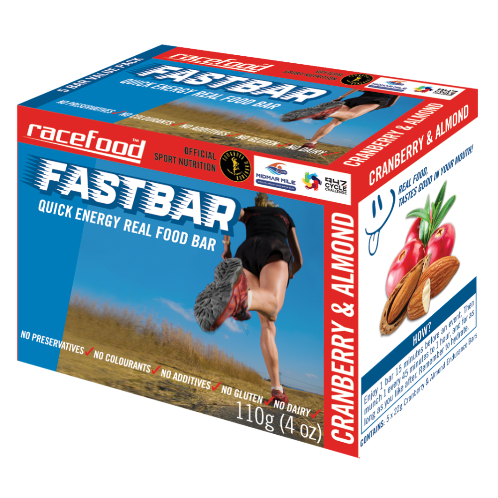 CRANBERRY & ALMOND - FASTBAR - BOX OF 5 – Racefood